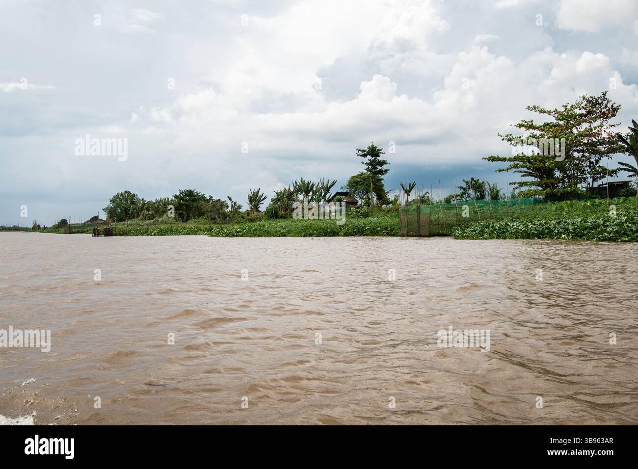 boats on the Mekong River Stock Photo - Alamy
