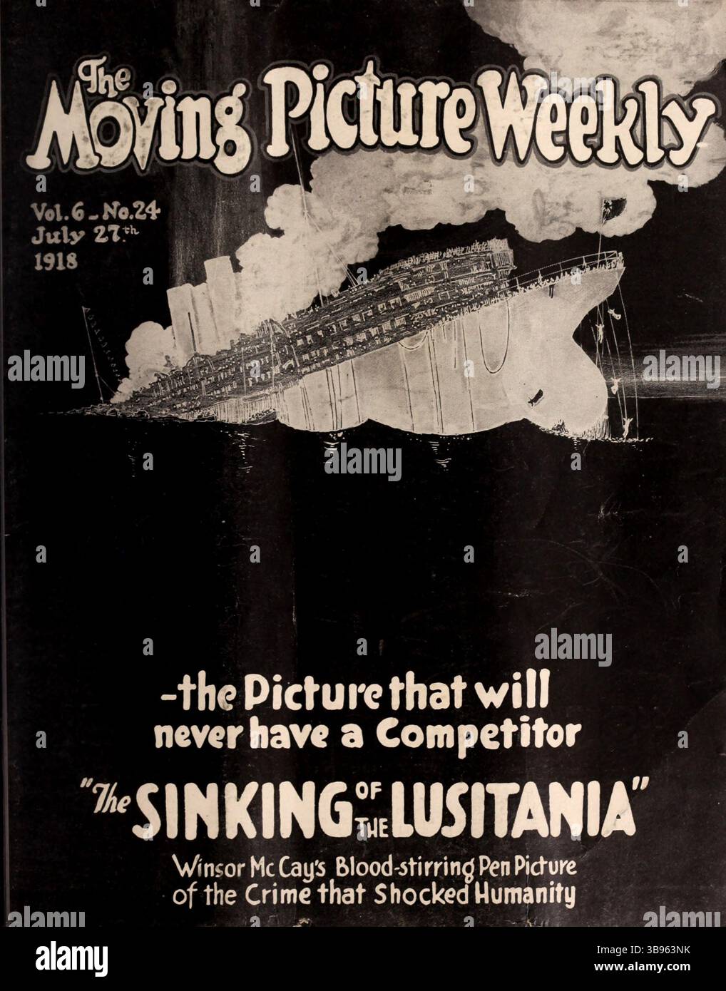 1918 publicity posters for the film Sinking the Lusitania. Lusitania ...