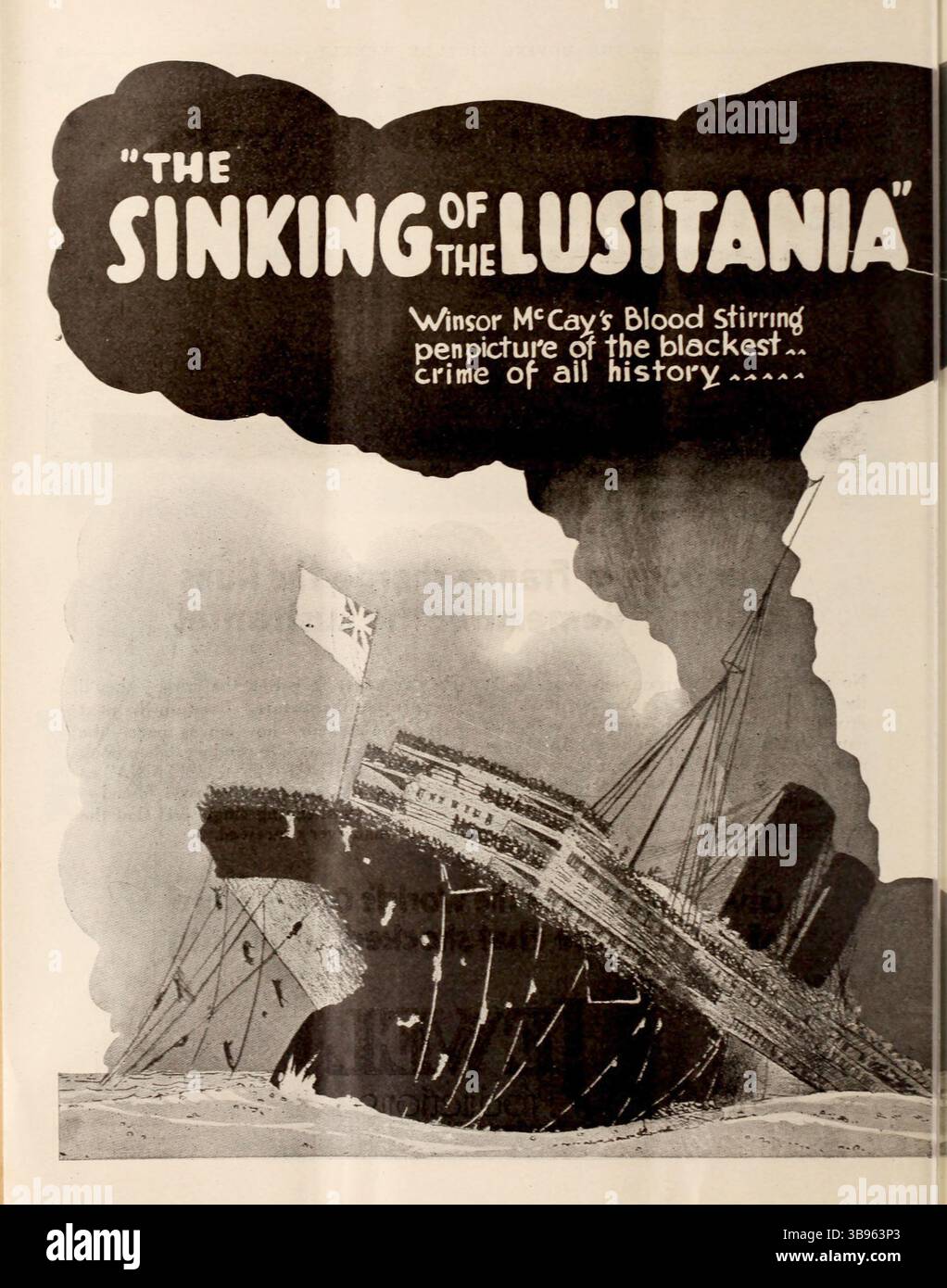 1918 publicity posters for the film Sinking the Lusitania. Lusitania ...