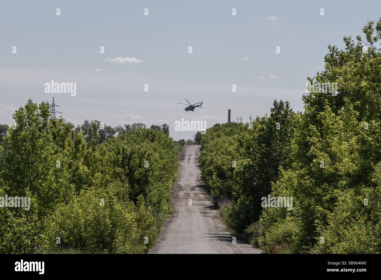 June 6, 2022, Malaya Rohan, Kharkiv, Ukraine: A Ukrainian helicopter ...