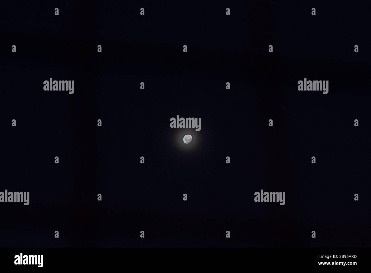 Moon rises in the sky over the northern part of Sao Paulo Sao Paulo SP ...