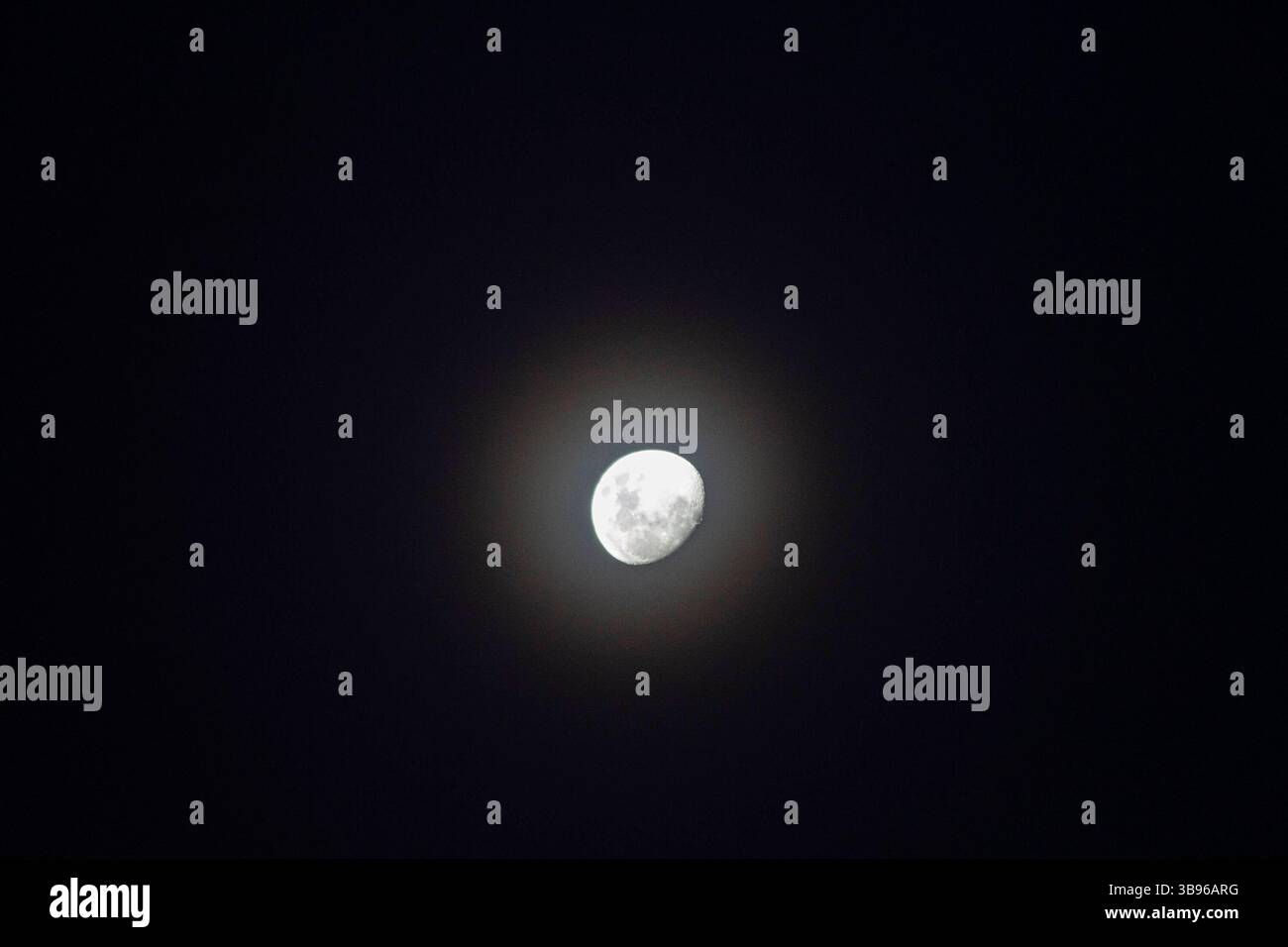 Moon rises in the sky over the northern part of Sao Paulo Sao Paulo SP ...