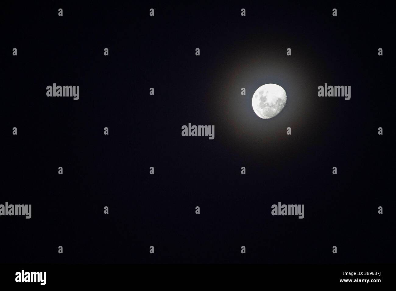 Moon rises in the sky over the northern part of Sao Paulo Sao Paulo SP ...