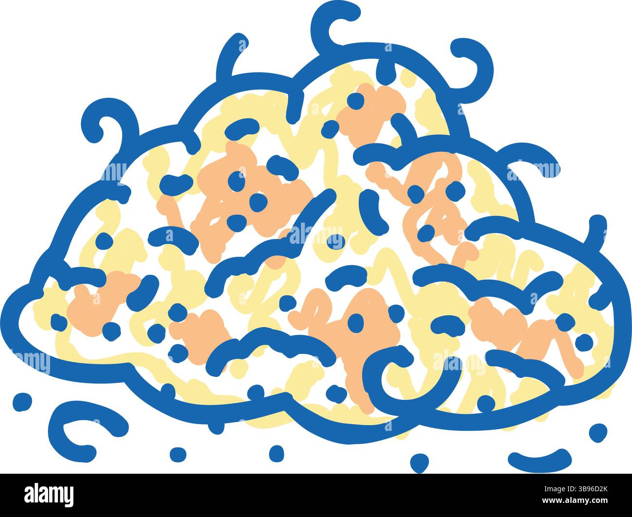 sawdust wood pellets icon doodle illustration Stock Vector Image & Art ...