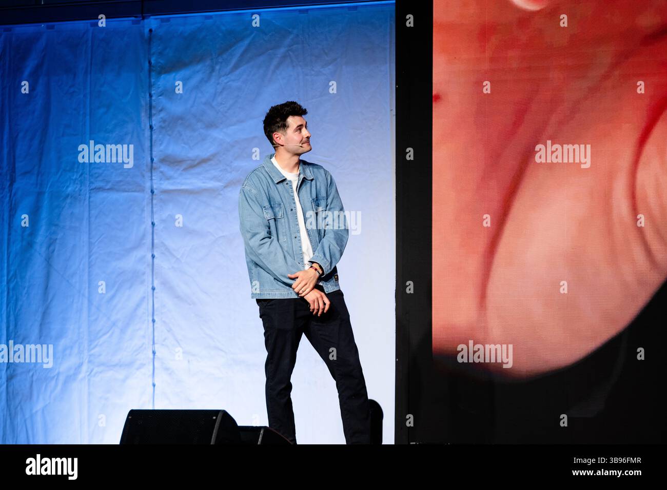 Barcelona, Spain, 8th May 2025. Matt Voyce presents on the Beats Stage ...