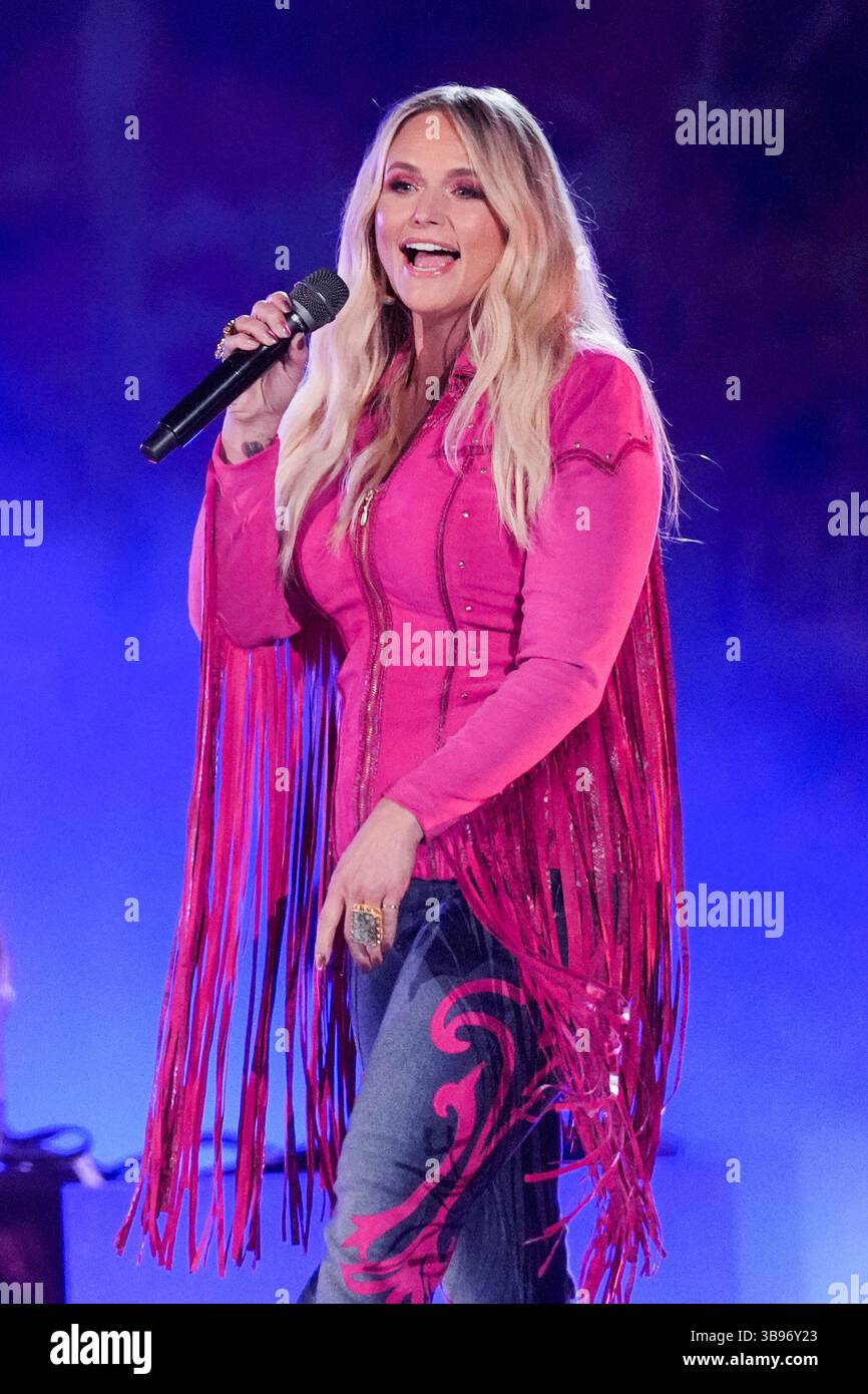 Miranda Lambert performs "Kerosene" during the 60th annual Academy of Country Music Awards on ...