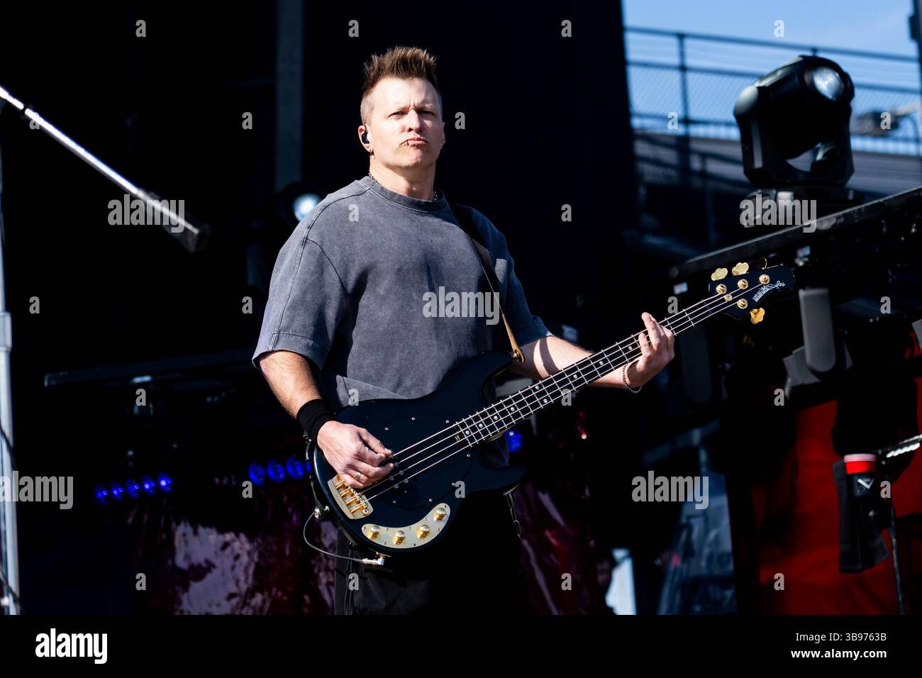 Brad Walst of Three Days Grace performs during Sonic Temple Art and ...