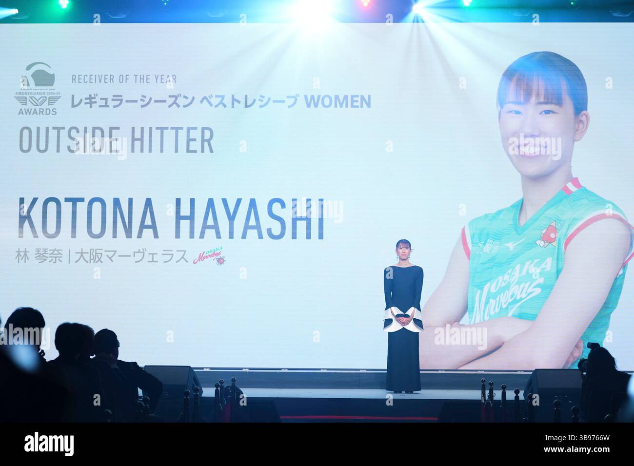 Tokyo, Japan. 8th May, 2025. Kotona Hayashi () Volleyball : 2024-25 SV.LEAGUE Award in Tokyo ...