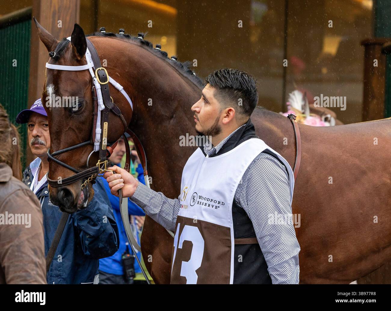 May 3, 2025, Louisville, Ky, USA: Publisher (13) in the paddock for the ...