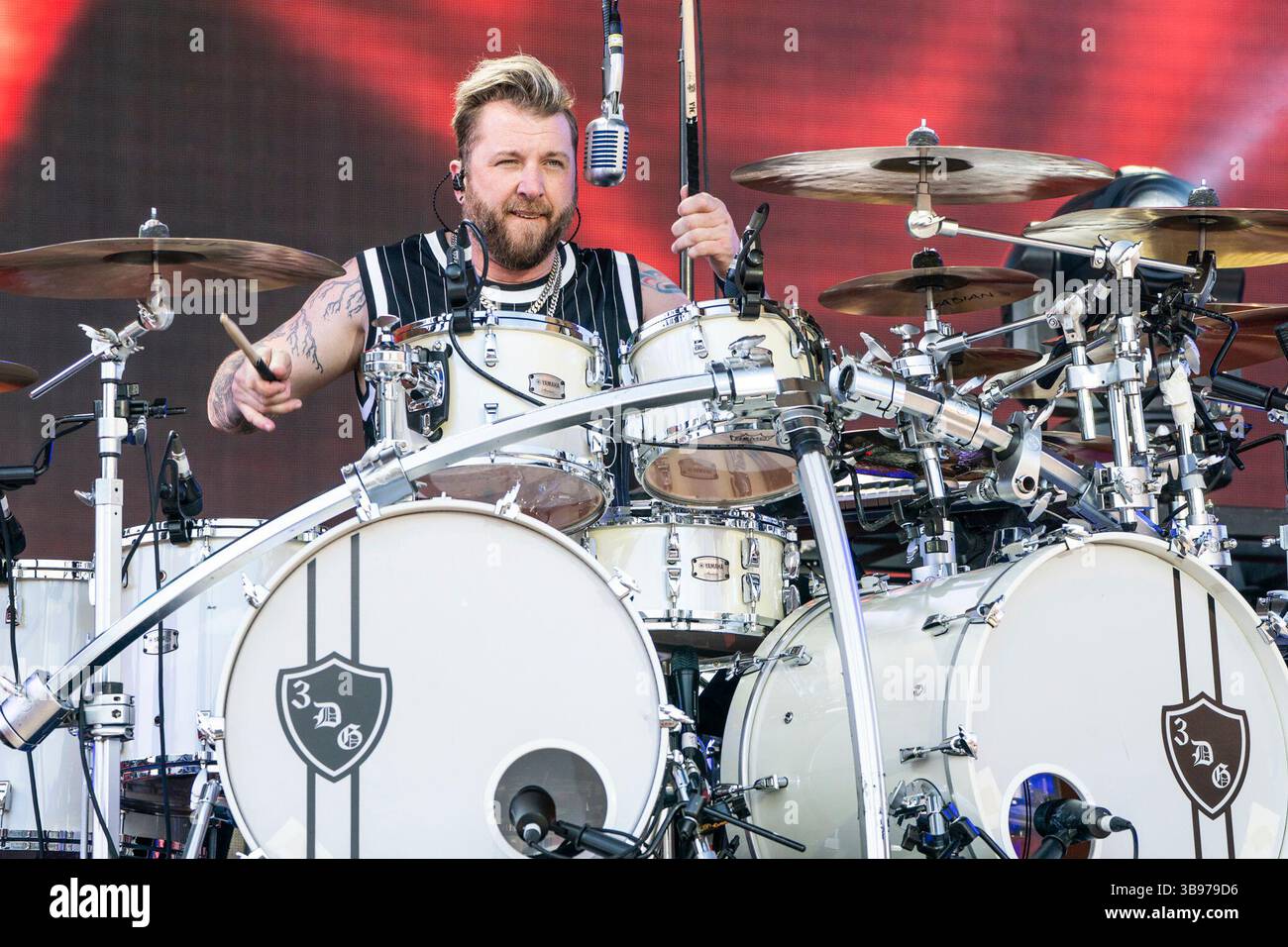 Neil Sanderson of Three Days Grace performs during Sonic Temple Art and ...