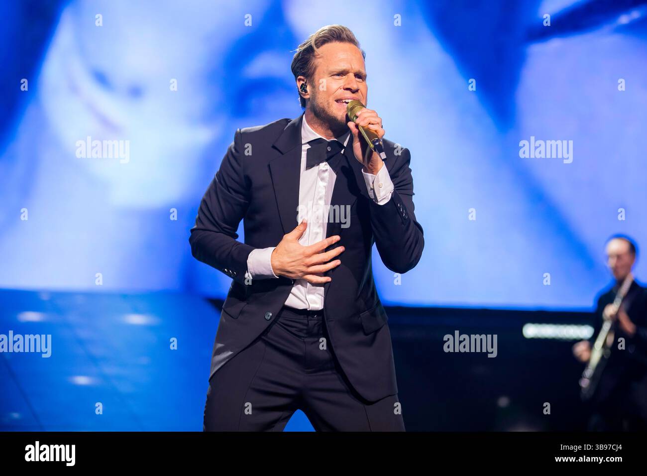 Manchester, England, 8th May, 2025. Olly Murs playing Co-op Live in ...
