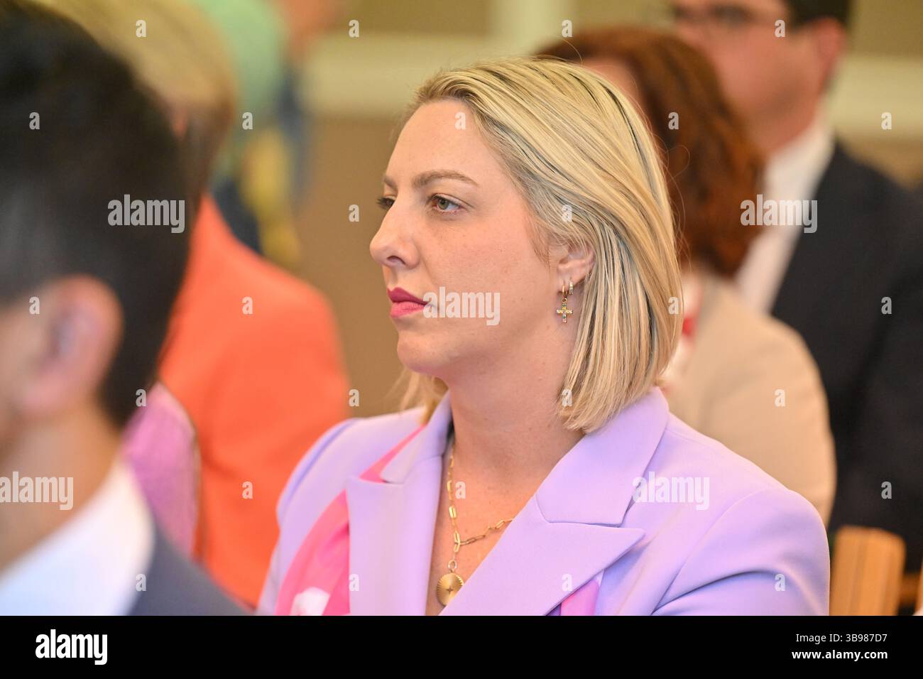 Canberra, Australia. 09th May, 2025. Labor member for Bonner Kara Cook ...