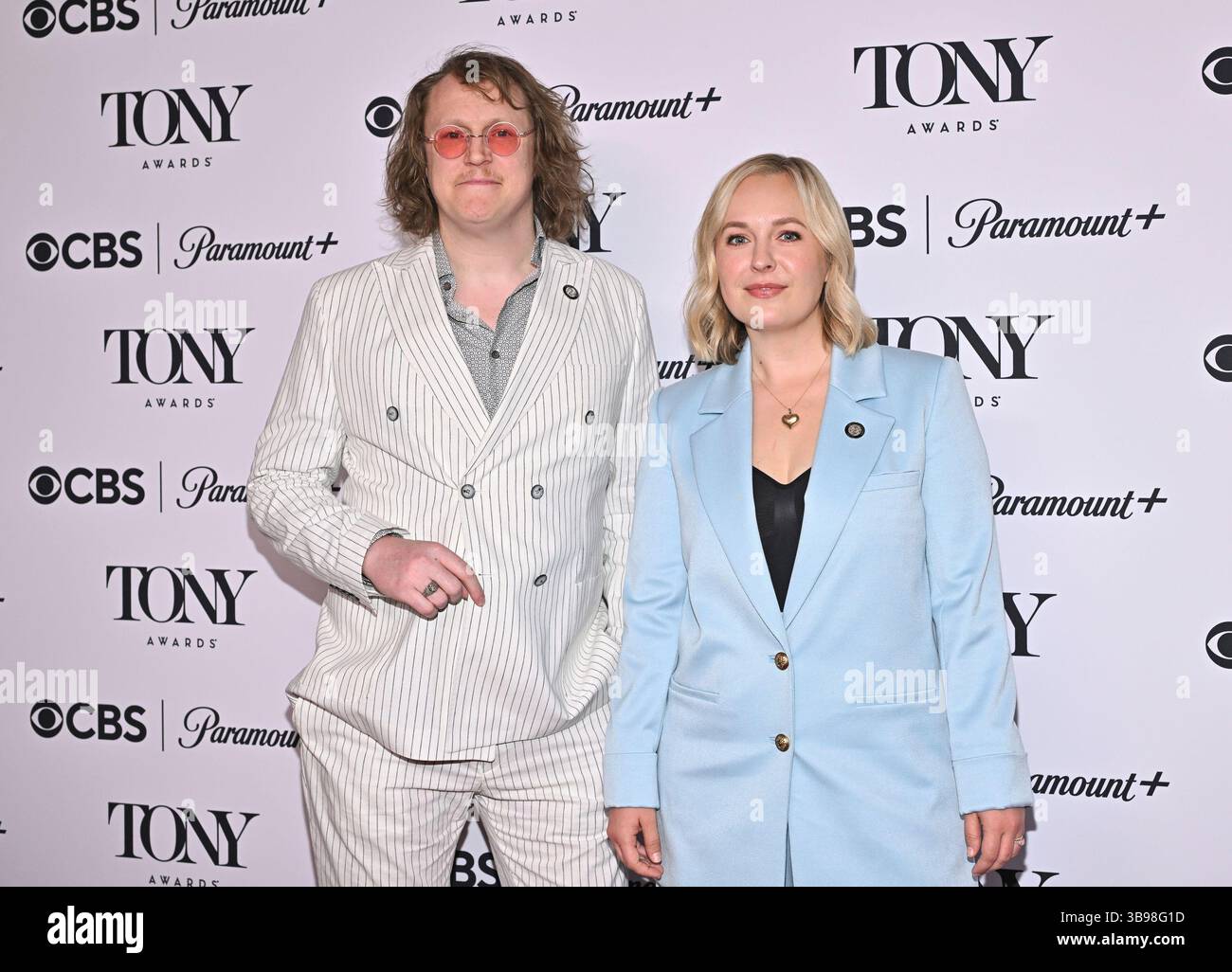 Noel Carey, left, and Julia Mattison attend the 78th Annual Tony Awards ...