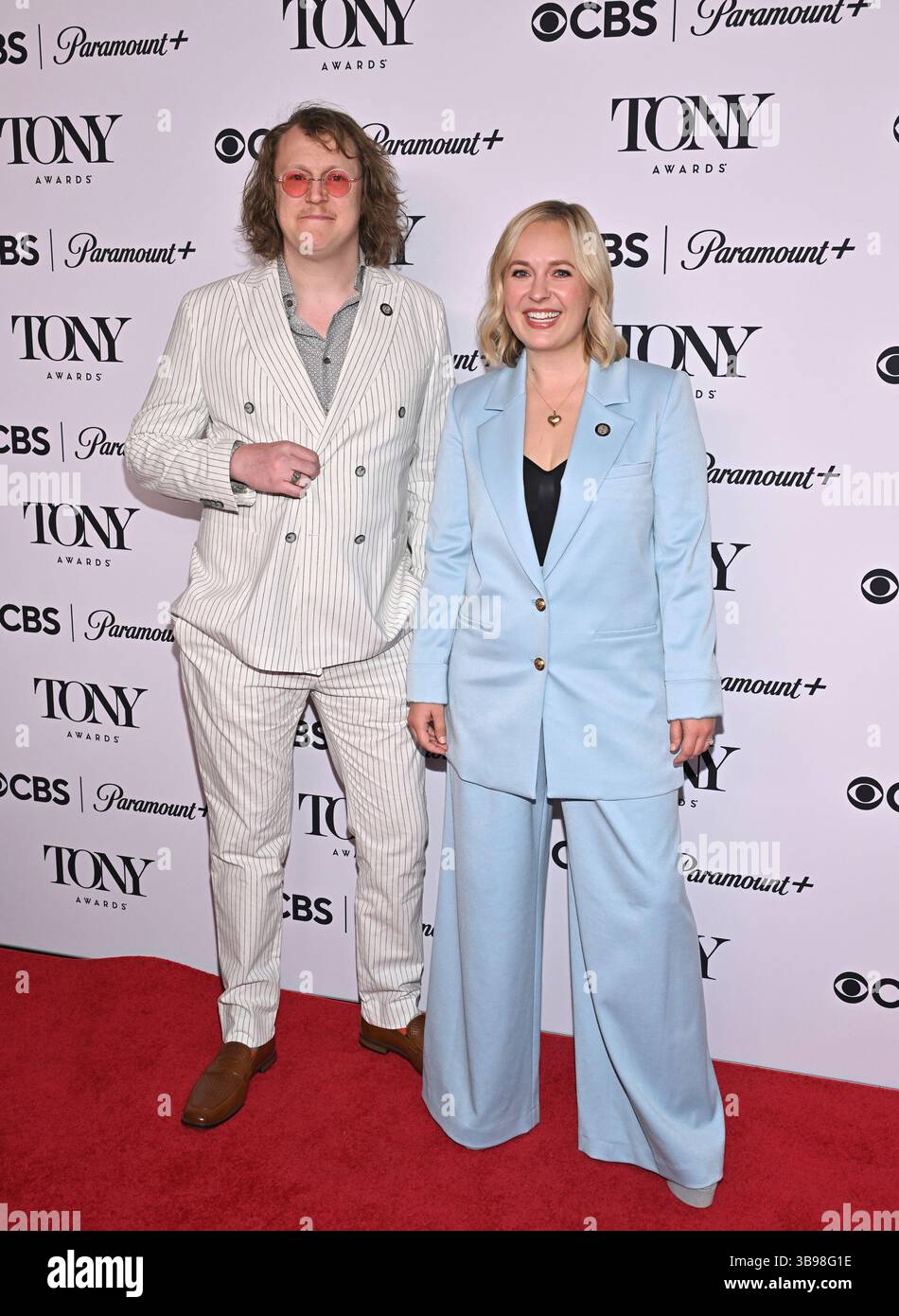 Noel Carey, left, and Julia Mattison attend the 78th Annual Tony Awards ...