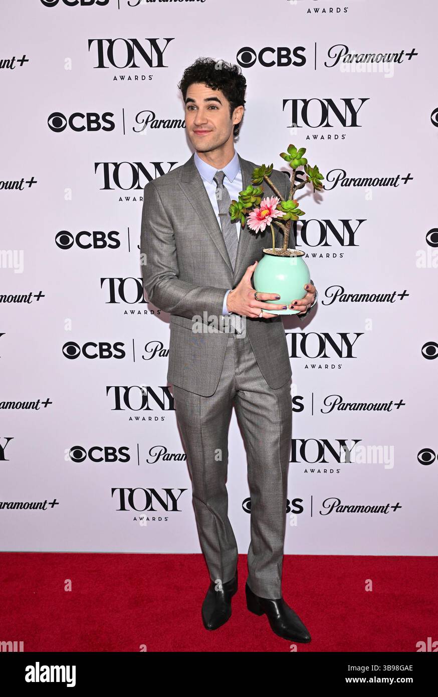 Darren Criss attends the 78th Annual Tony Awards Meet the Nominees ...