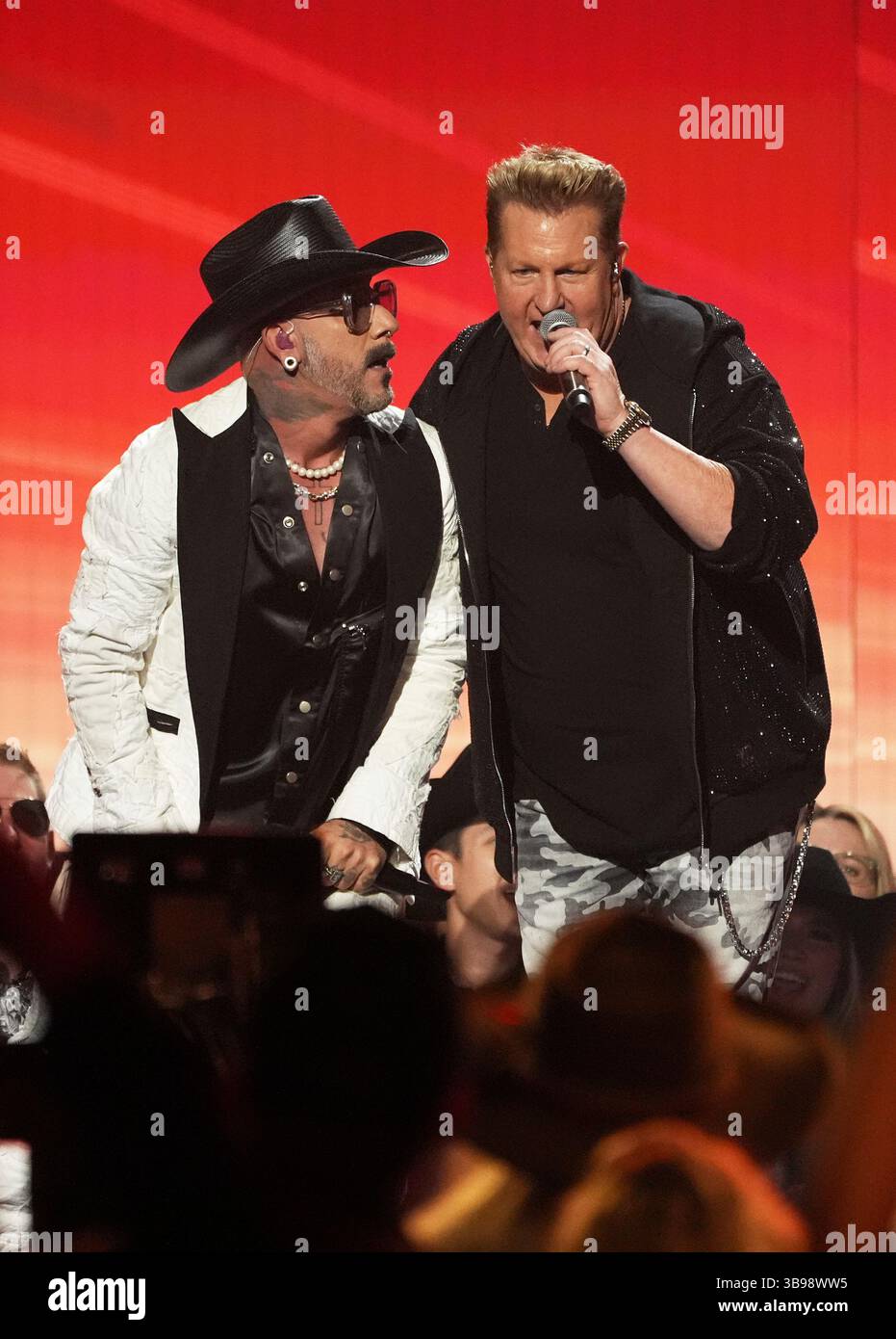 AJ McLean, left, of the Backstreet Boys and Gary LeVox of Rascal Flatts ...