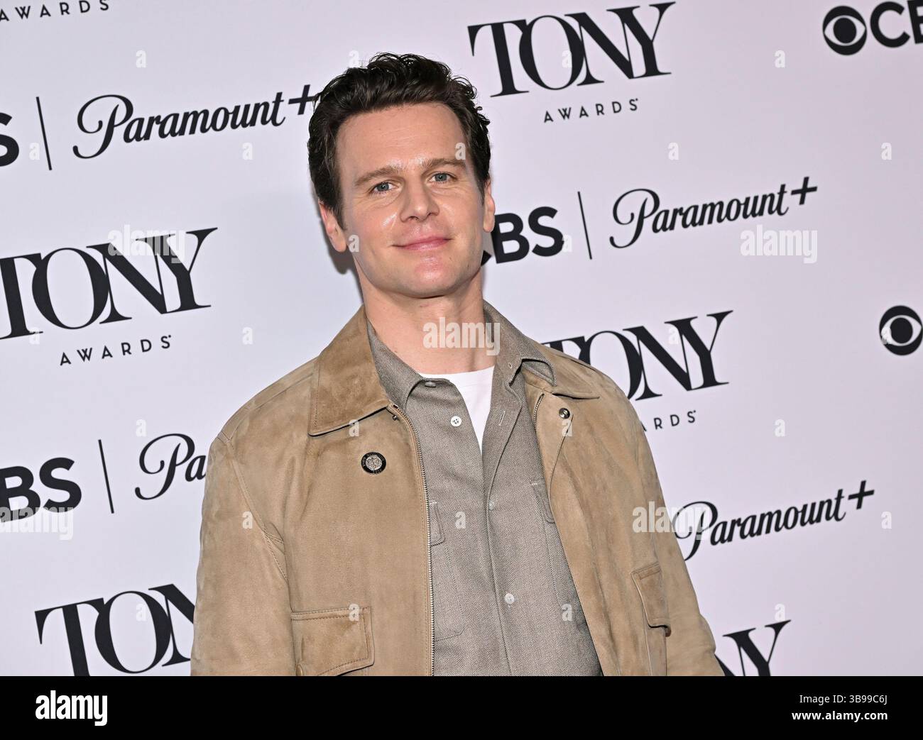 Jonathan Groff attends the 78th Annual Tony Awards Meet the Nominees ...