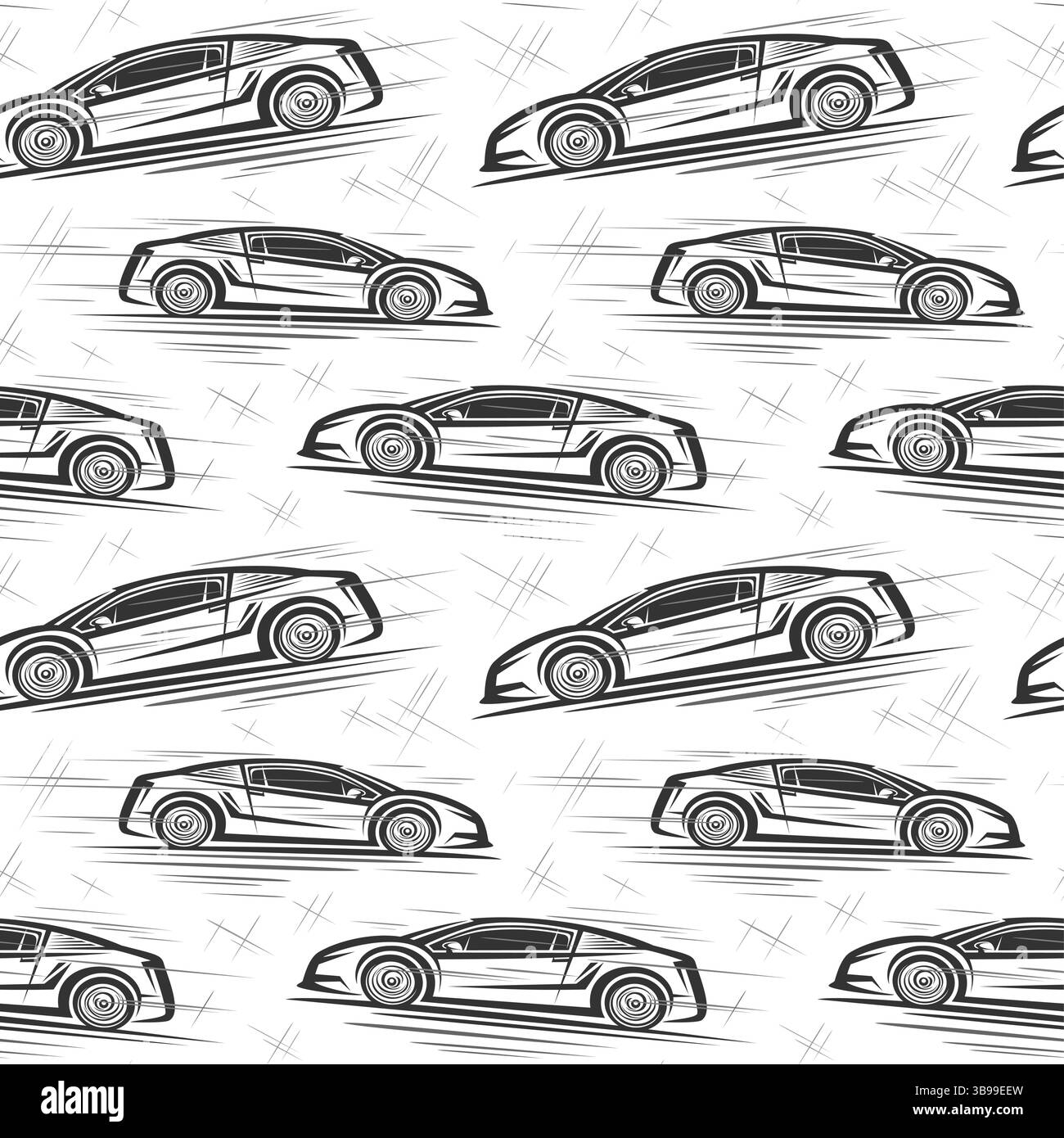 Moving sportscar Stock Vector Images - Alamy