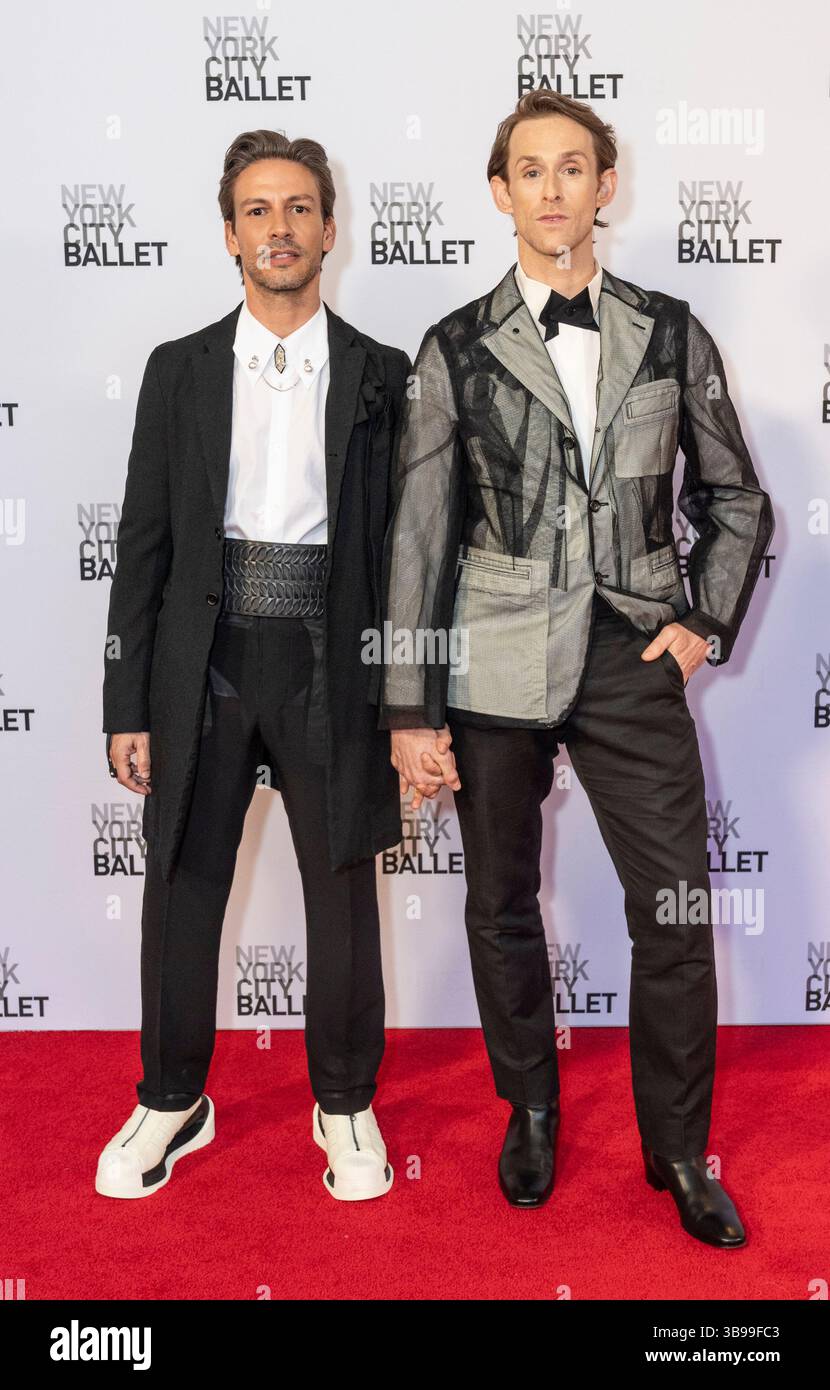New York, United States. 08th May, 2025. Adrian Danchig-Waring (R ...