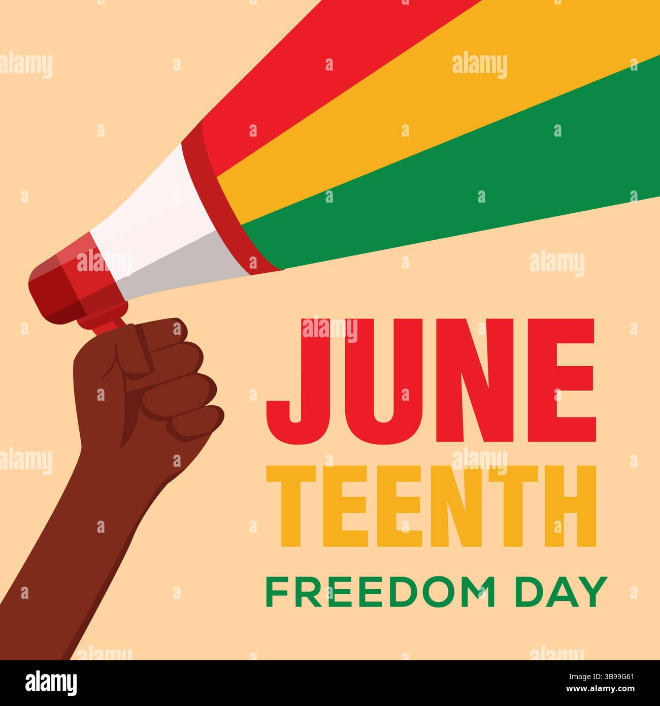 illustration flat design for juneteenth freedom day Stock Vector Image ...