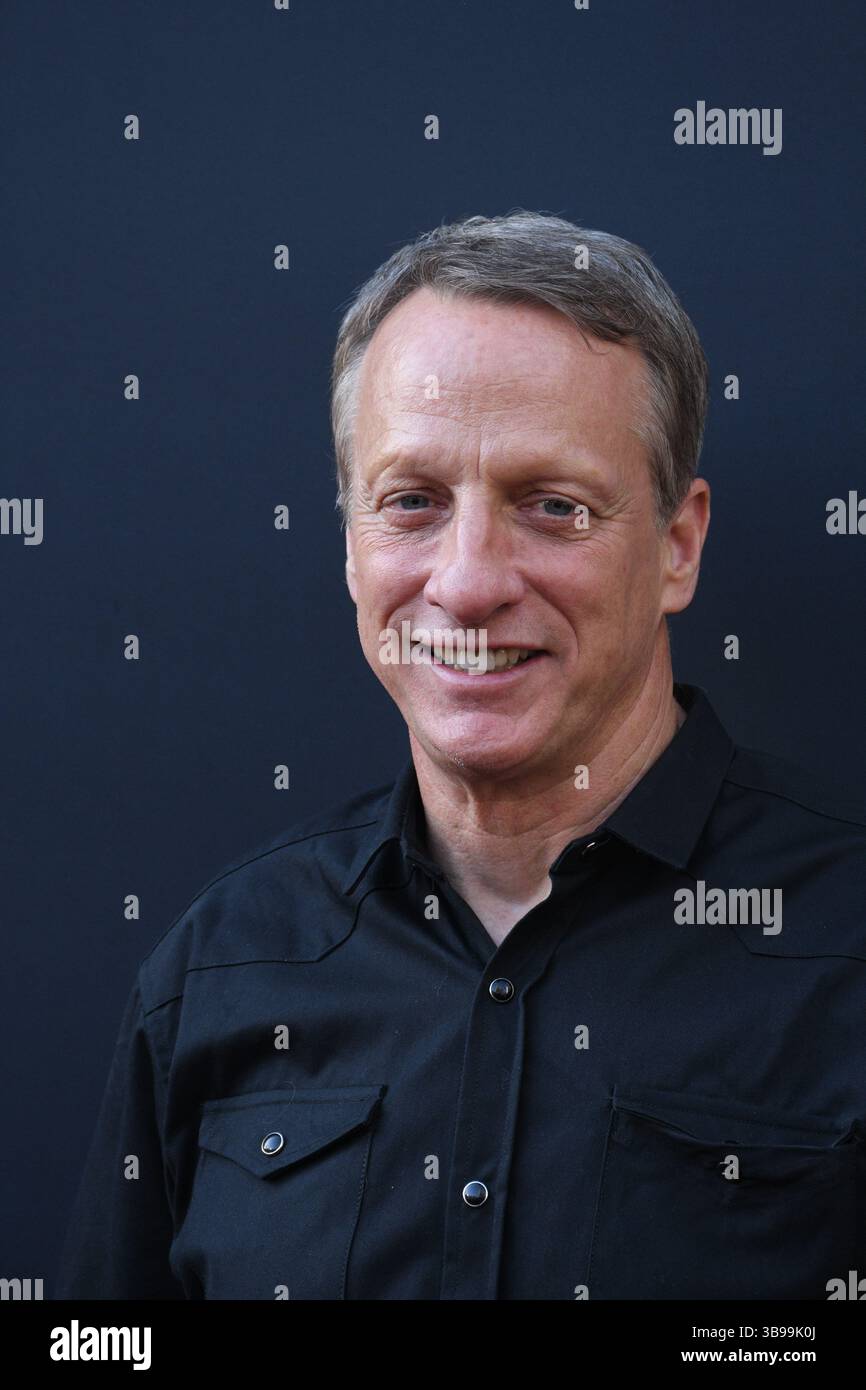 Los Angeles, California, USA 8th May 2025 Skateboarder Tony Hawk ...