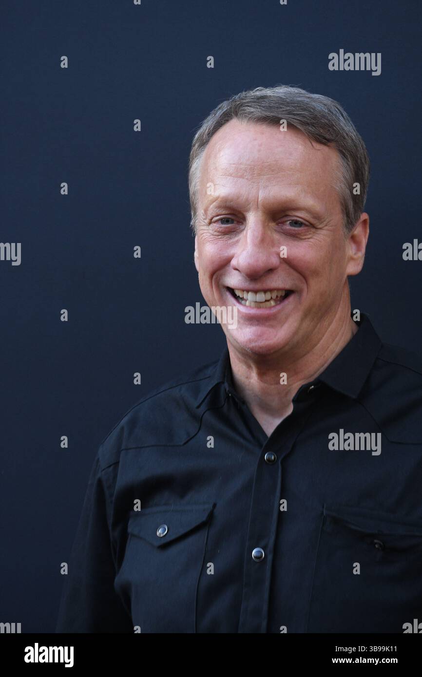Los Angeles, California, USA 8th May 2025 Skateboarder Tony Hawk ...