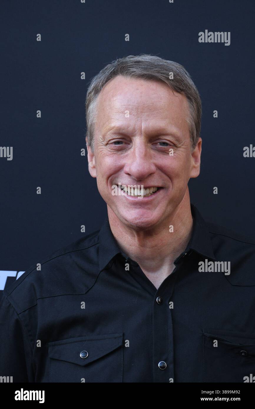 Los Angeles, California, USA 8th May 2025 Skateboarder Tony Hawk ...