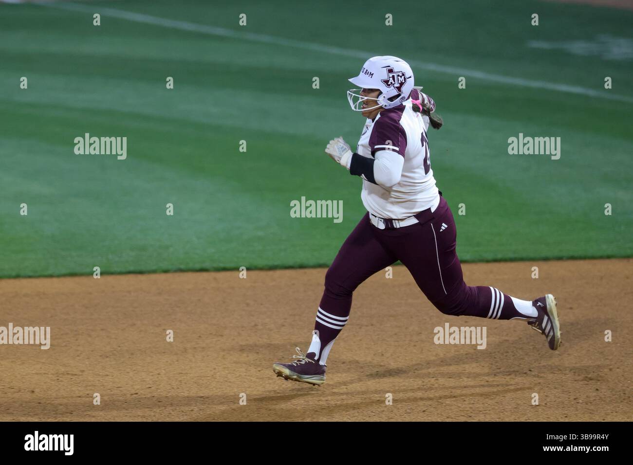 ATHENS, GA - MAY 08: Texas A&M infielder Mya Perez (24) runs the bases ...