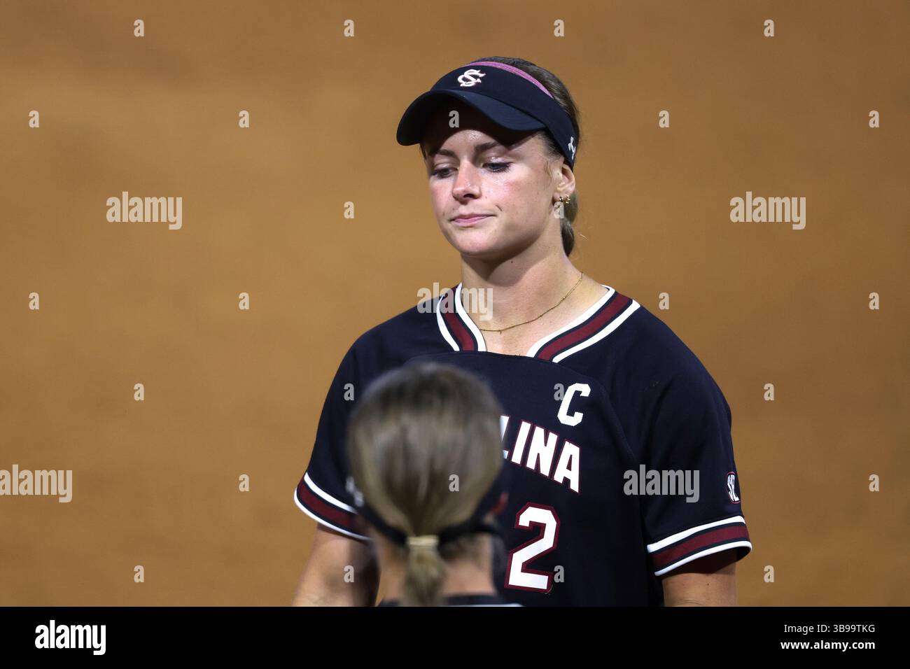 ATHENS, GA - MAY 08: South Carolina infielder Ella Chancey (2) shows ...