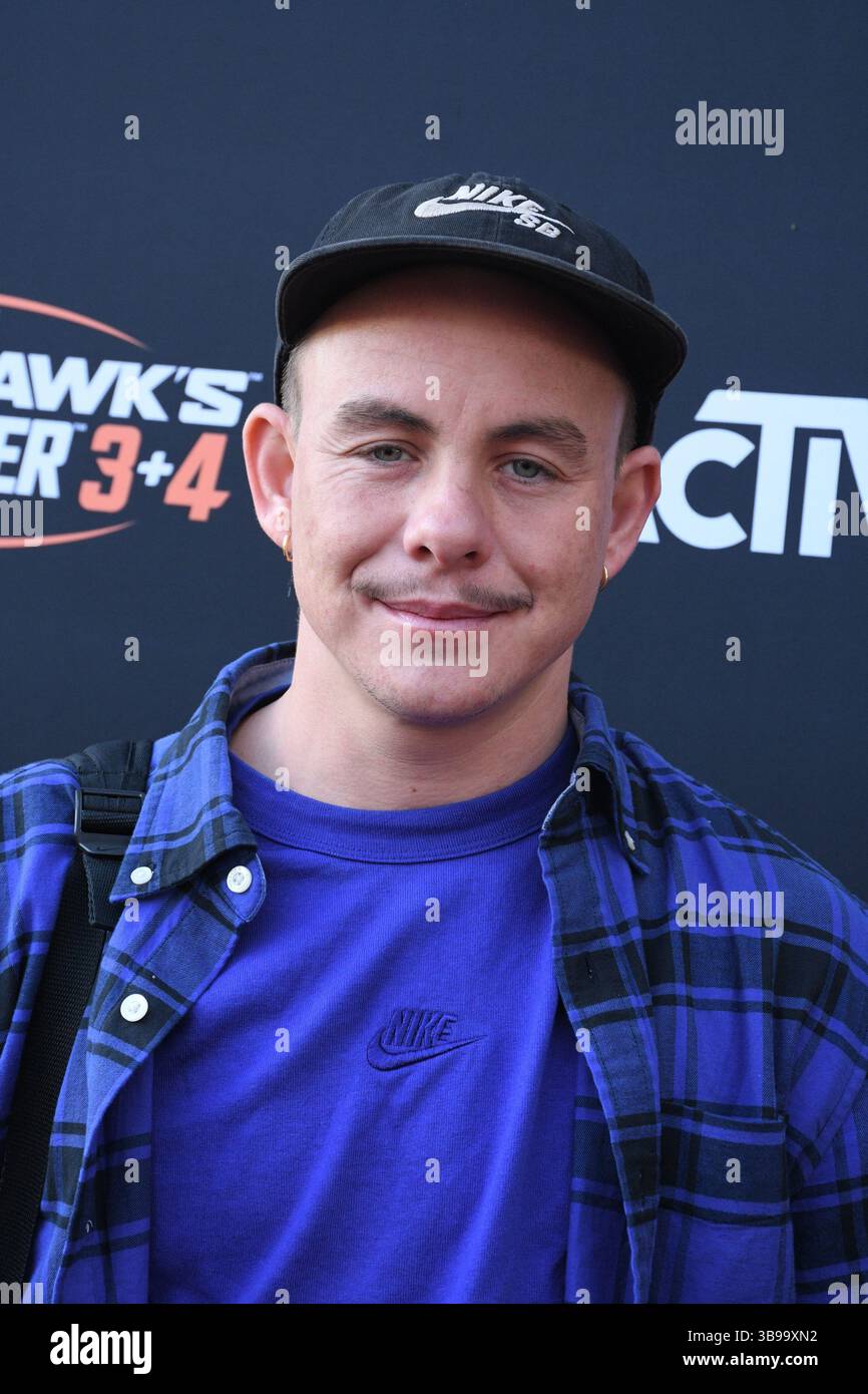 Los Angeles, California, USA 8th May 2025 Skateboarder Leo Baker ...