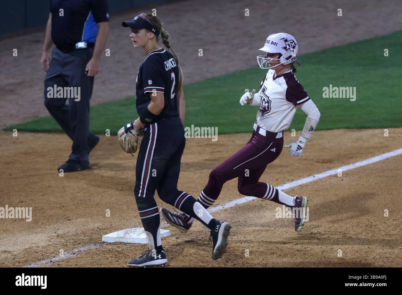 ATHENS, GA - MAY 08: Texas A&M outfielder Kelsey Mathis (99) takes ...