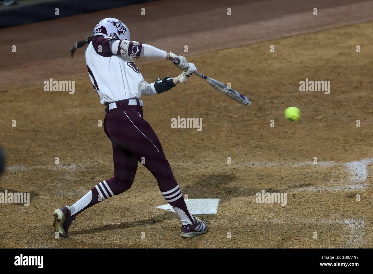 ATHENS, GA - MAY 08: Texas A&M outfielder Kramer Eschete (91) hits a ...