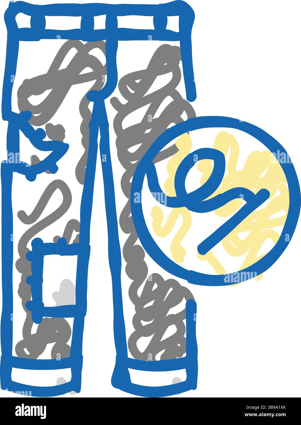 linen cleaning laundry wash icon doodle illustration Stock Vector Image ...