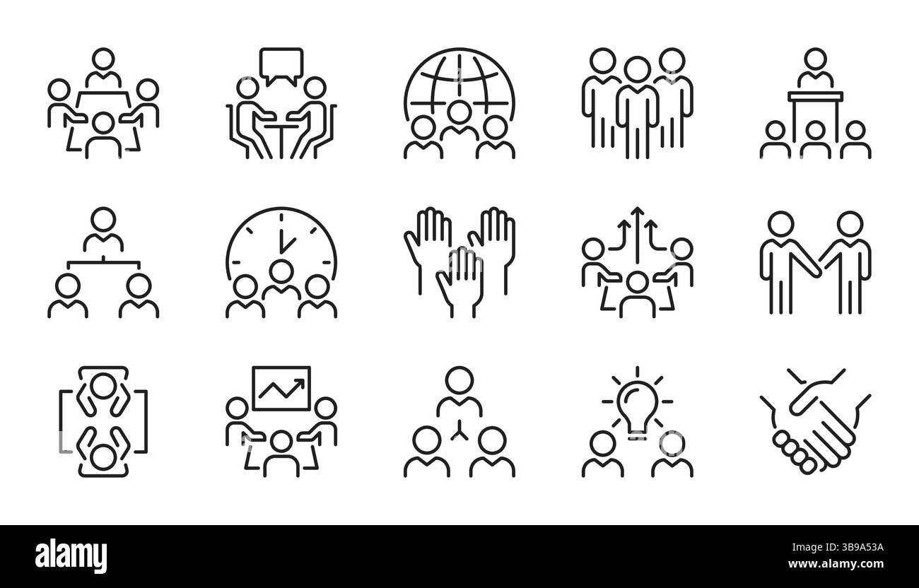 Planning meeting progress Cut Out Stock Images & Pictures - Alamy