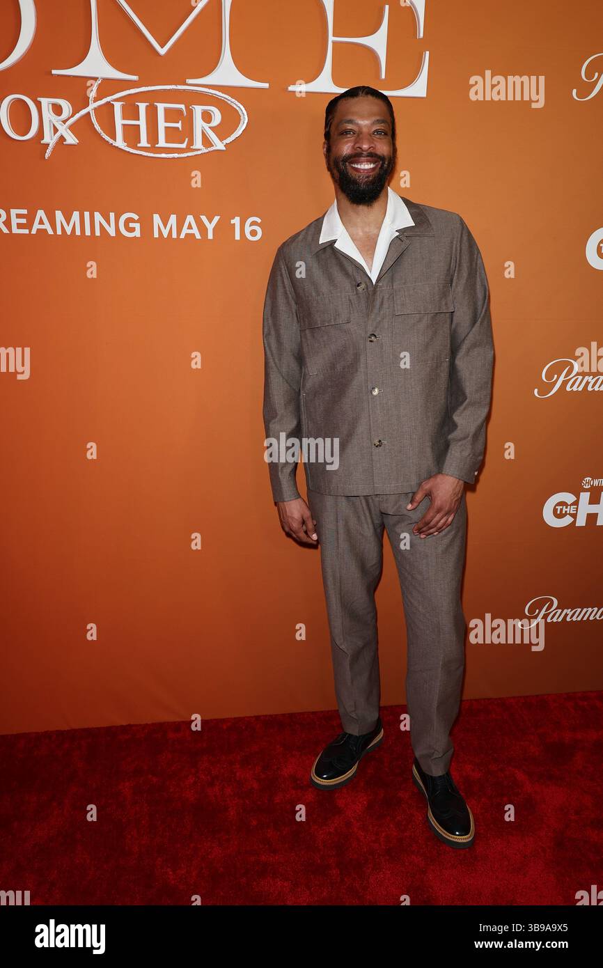 DeRay Davis arrives at The Chi Season 7 held at St Helen's House in Los ...