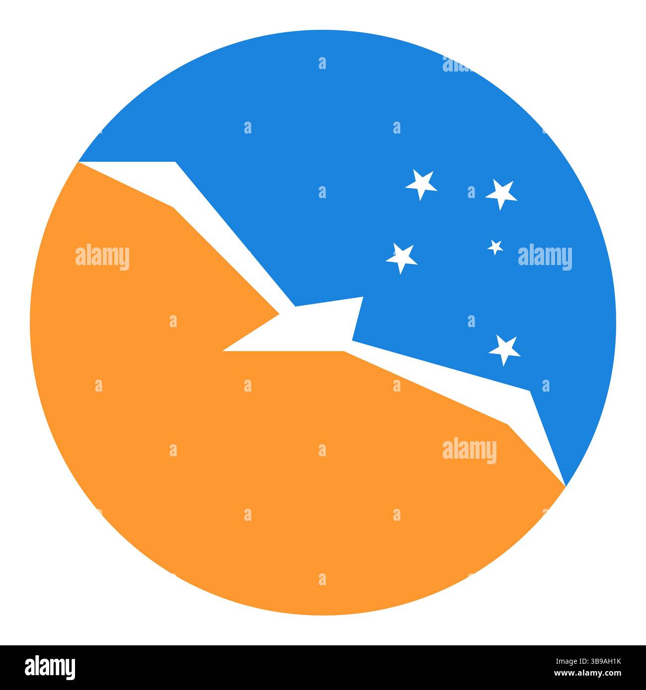 Antarctica icon circle Cut Out Stock Images & Pictures - Alamy