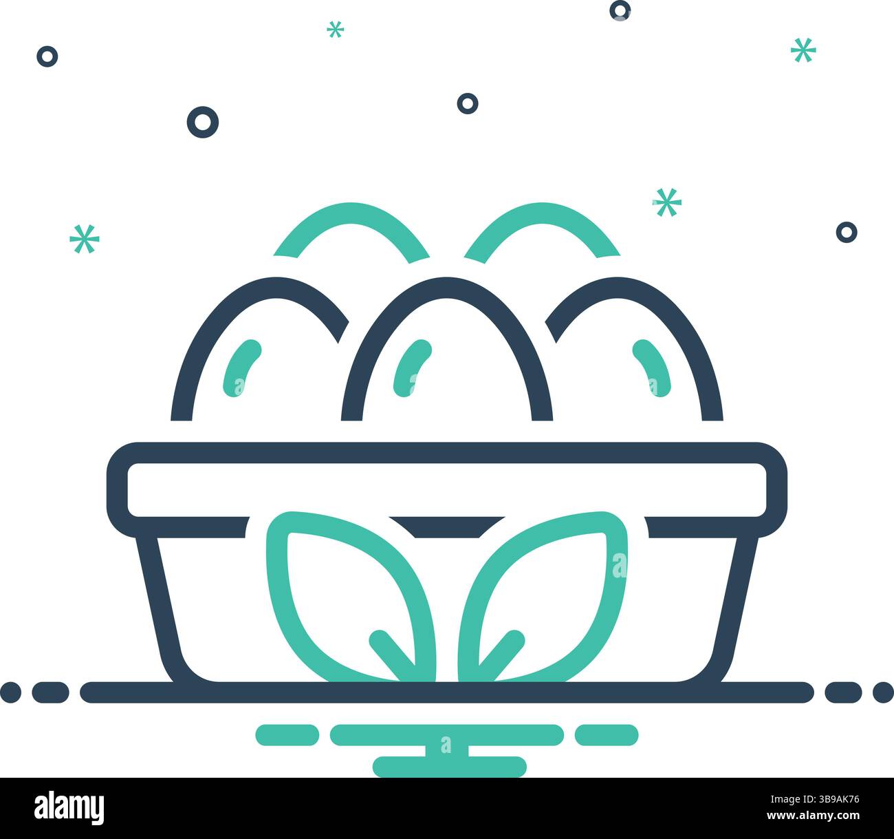 Icon ecological eggs Stock Vector Images - Alamy