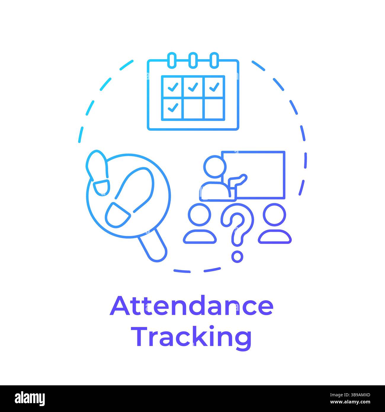Attendance at school Stock Vector Images - Alamy