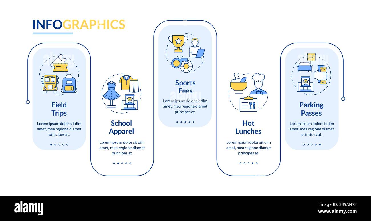 Student services rectangle infographic vector Stock Vector Image & Art - Alamy