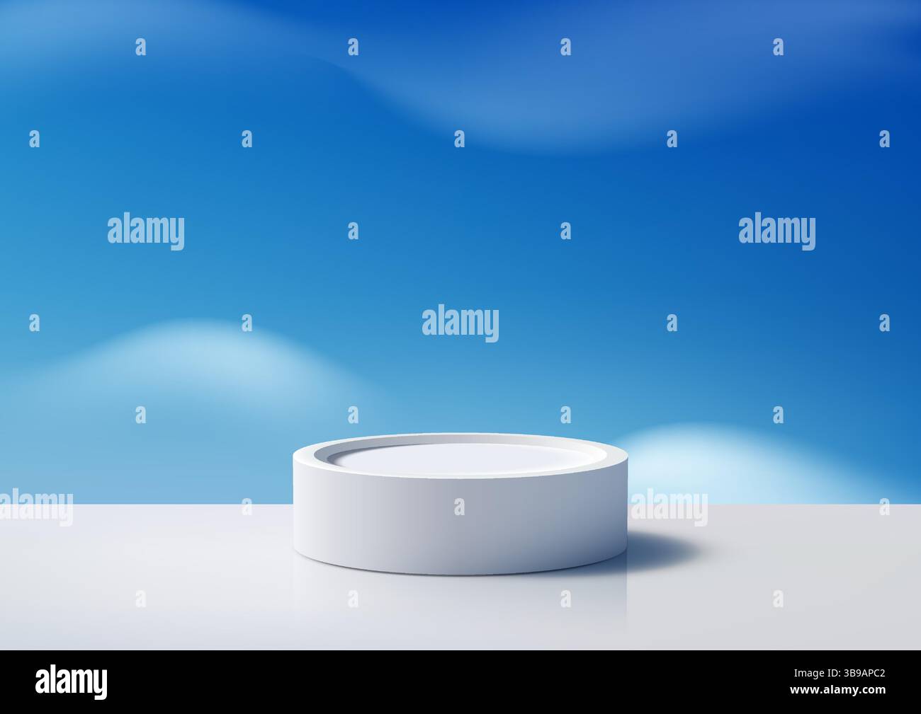 Empty white clouds on Stock Vector Images - Alamy