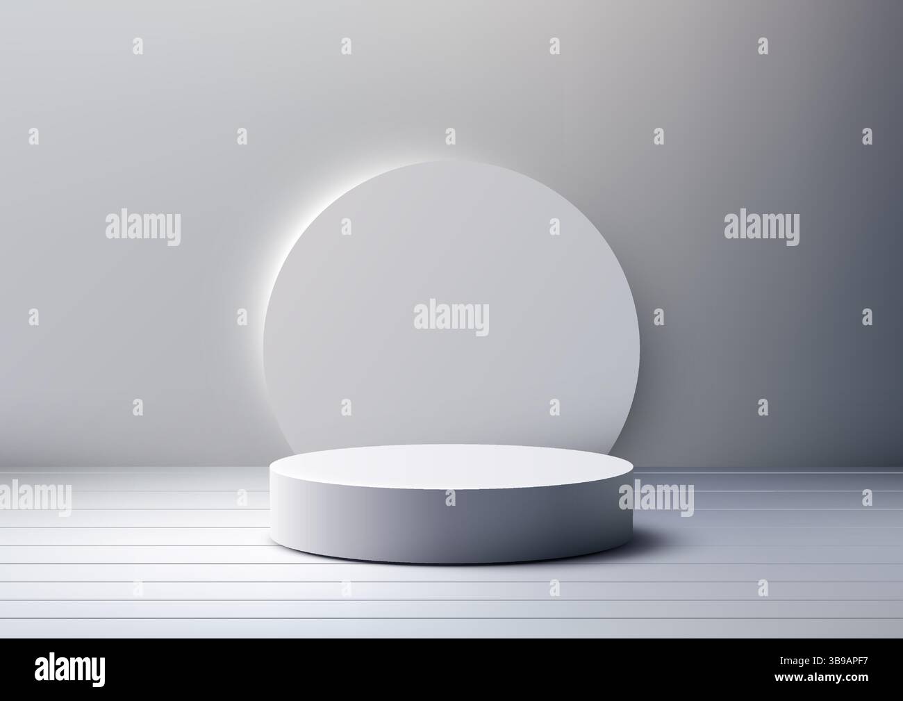 Neutral 3d podium pedestal Stock Vector Images - Alamy