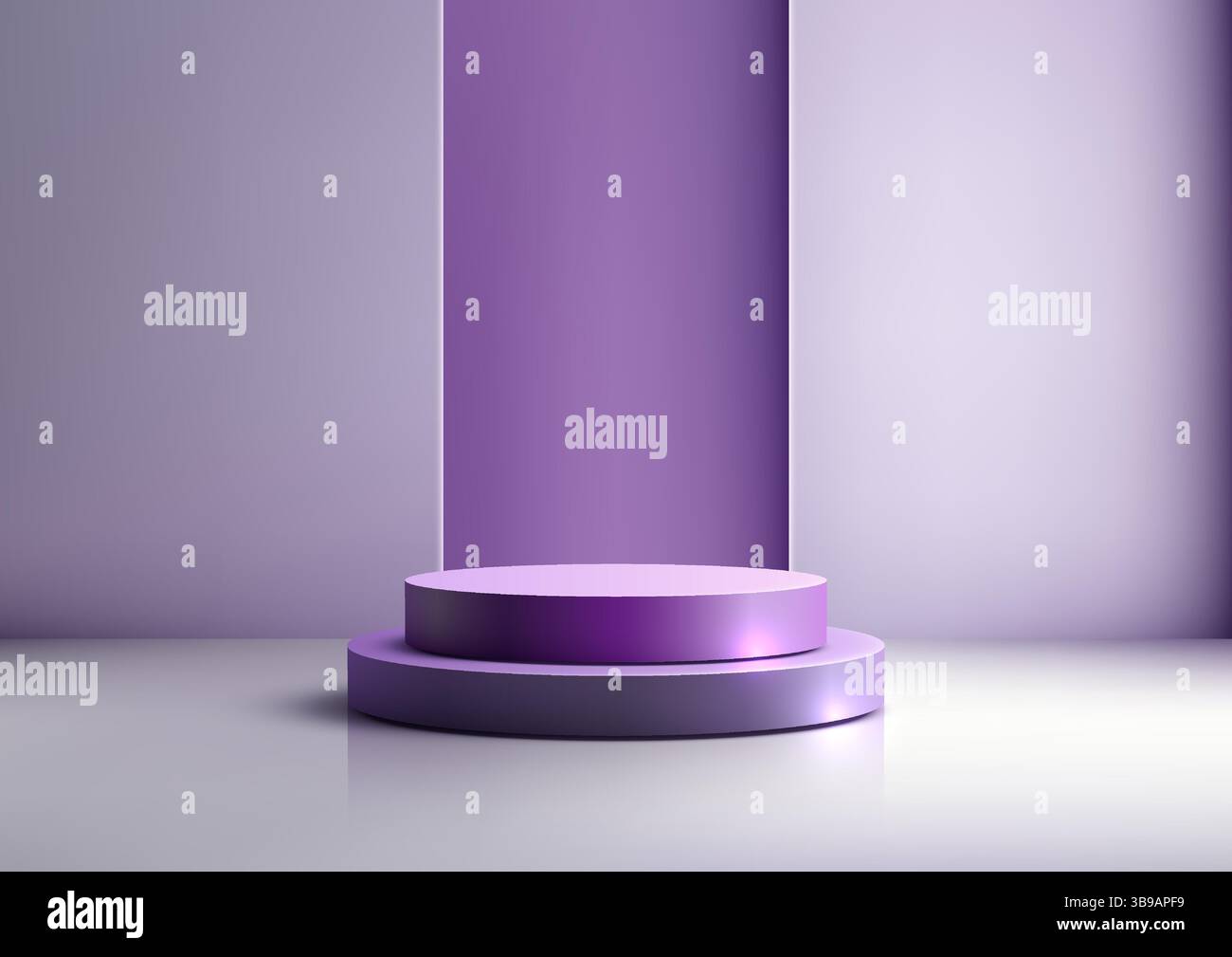 Two 3d round podium Stock Vector Images - Alamy