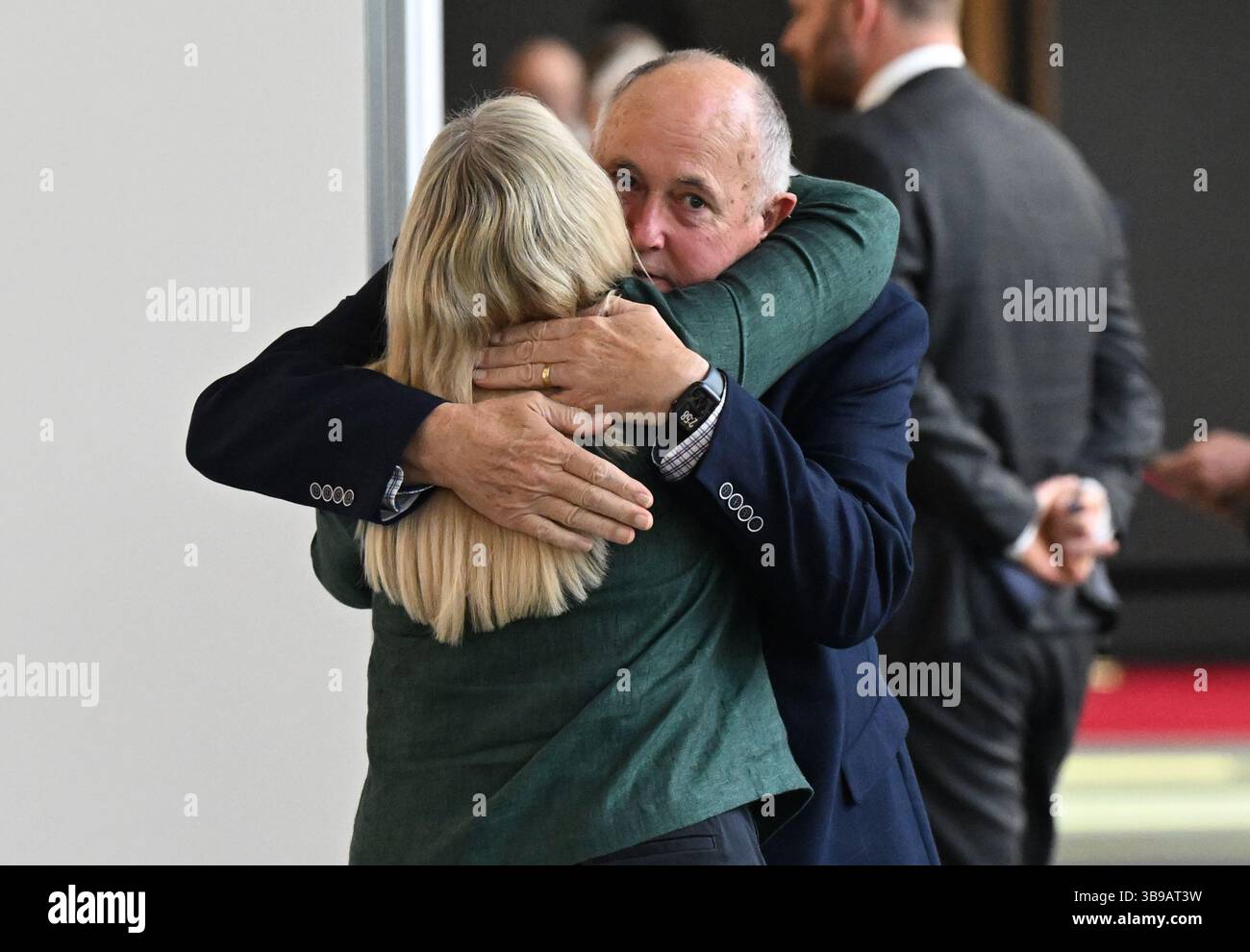 Wayne Laycock, father of WO2 Phil Laycock is seen outside the inquiry ...