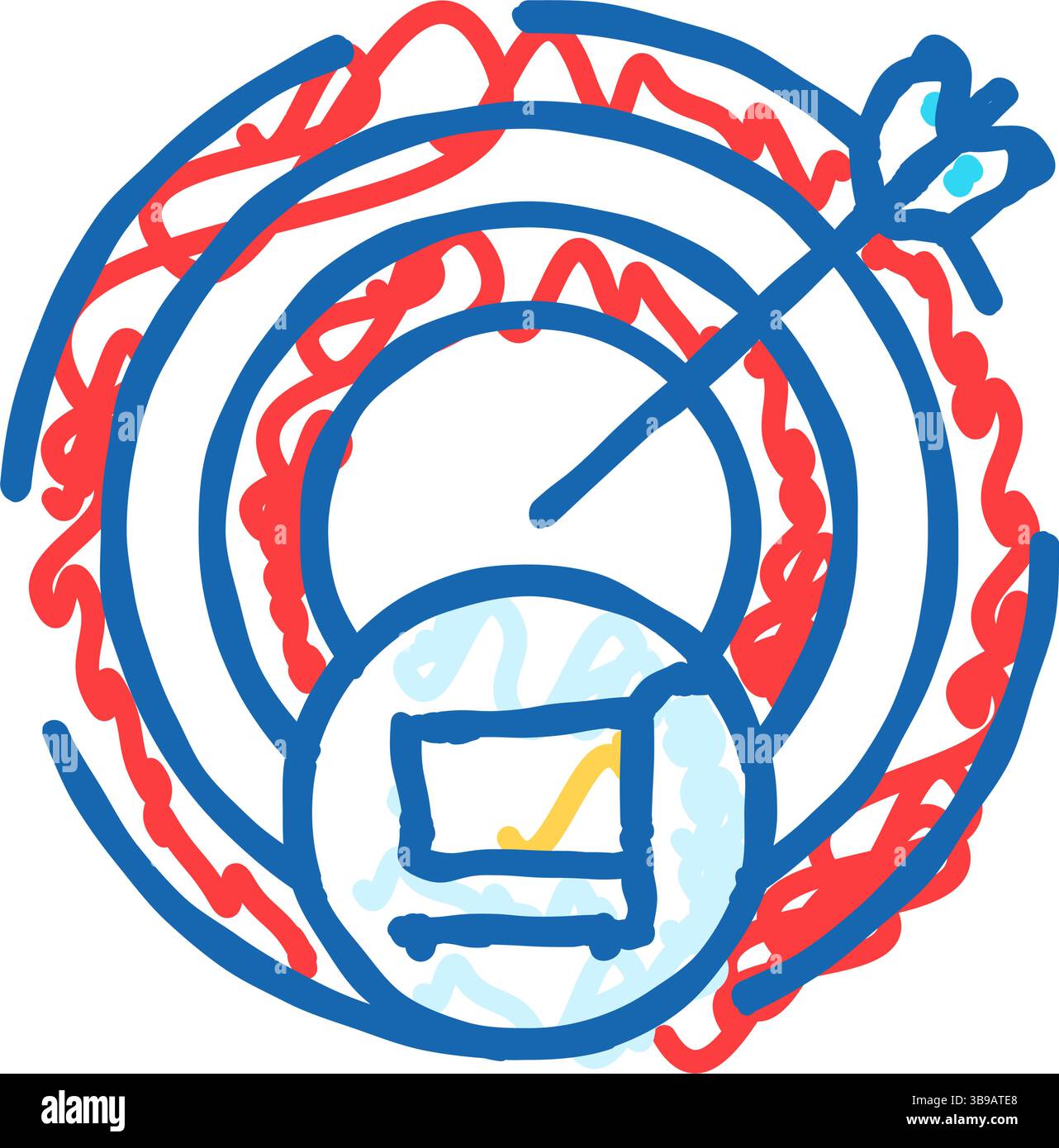 purchase intention consumer behavior icon doodle illustration Stock ...