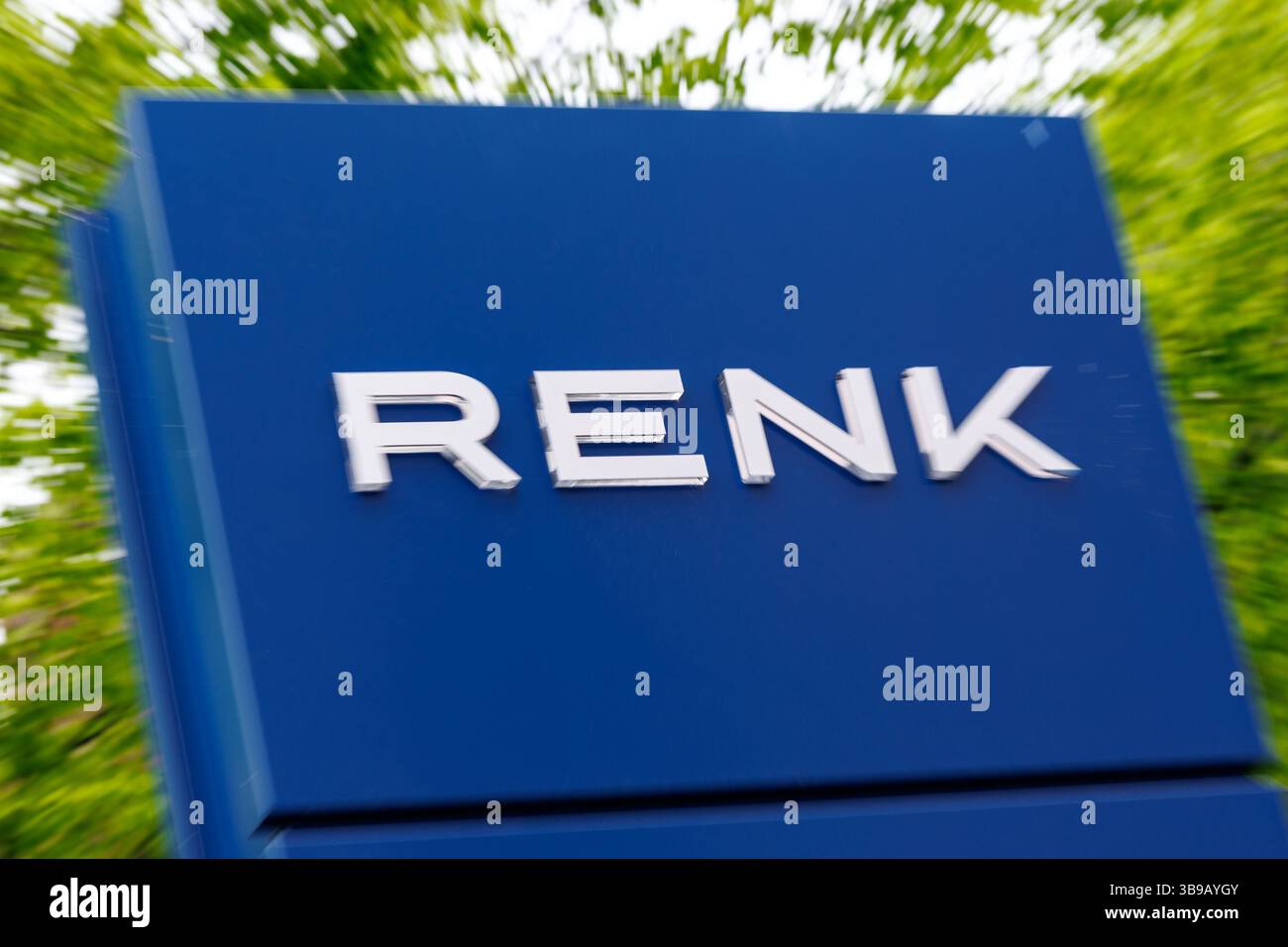 Augsburg, Germany. 08th May, 2025. The lettering and logo of the listed ...