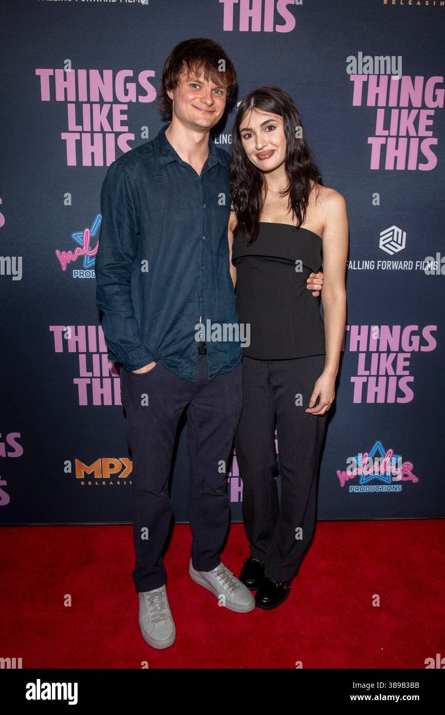 (L-R) Charlie Tahan and Carlie Nasseh attend MPX's "Things Like This ...