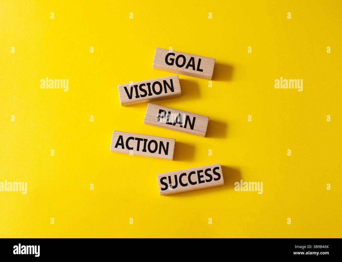 Goal Vision Plan Action Success symbol. Concept words Goal Vision Plan ...