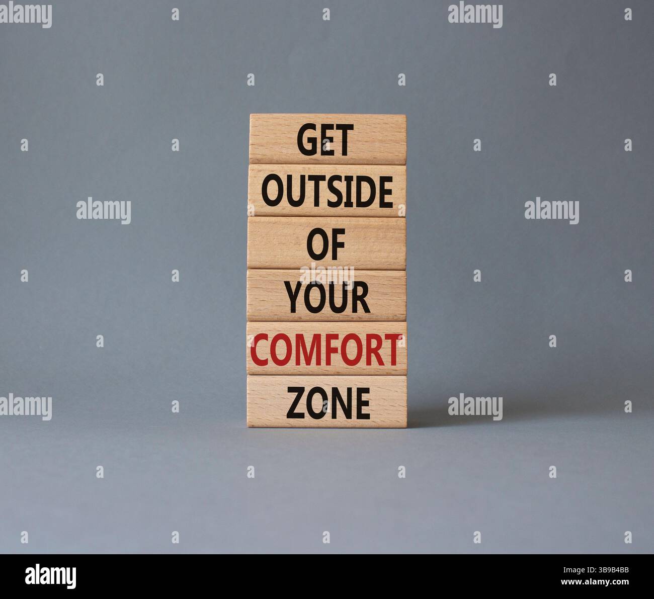 Get outside of your comfort zone symbol. Concept words Get outside of ...