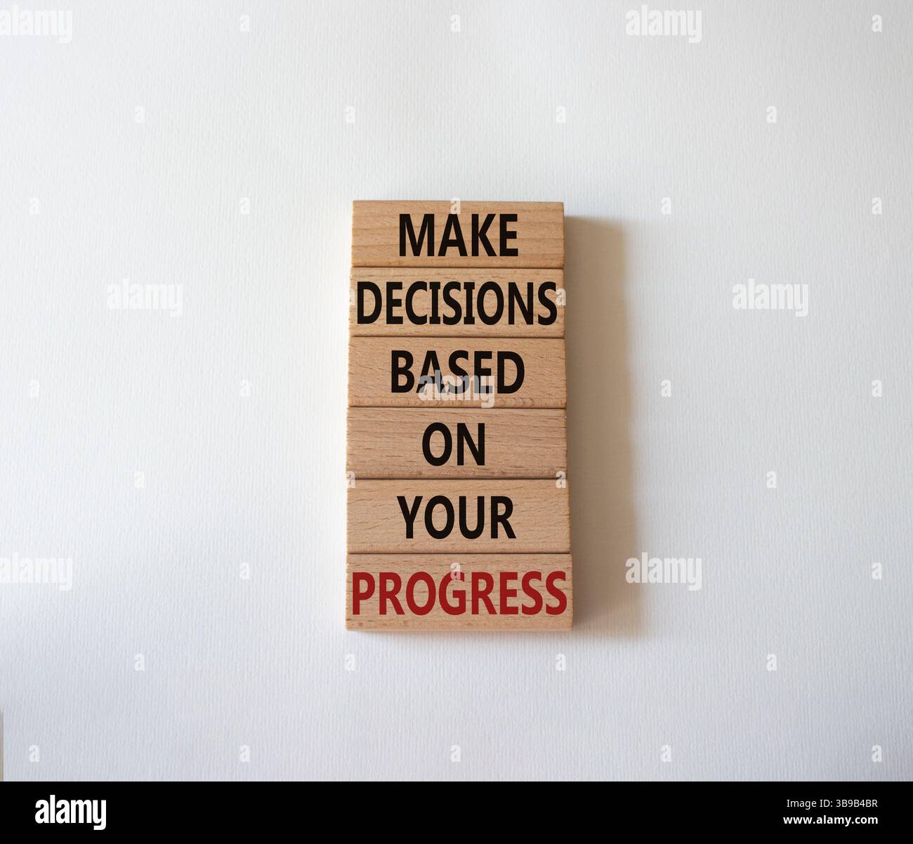 Decision and Progress symbol. Concept words Make decisions based on ...