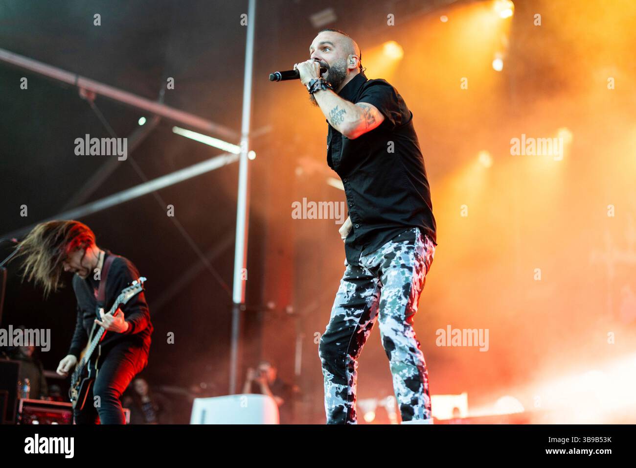 Jesse Leach of Killswitch Engage performs during Sonic Temple Art and ...